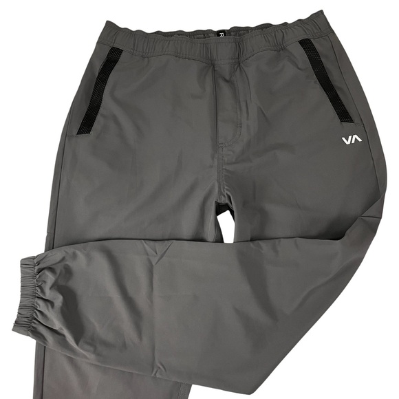 RVCA | Pants | Mens Rvca Charcoal Elastic Waist Jogger Pants Large ...